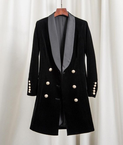 Custom Made Order Bespoke Women Black Double-Breasted Business Suit ...