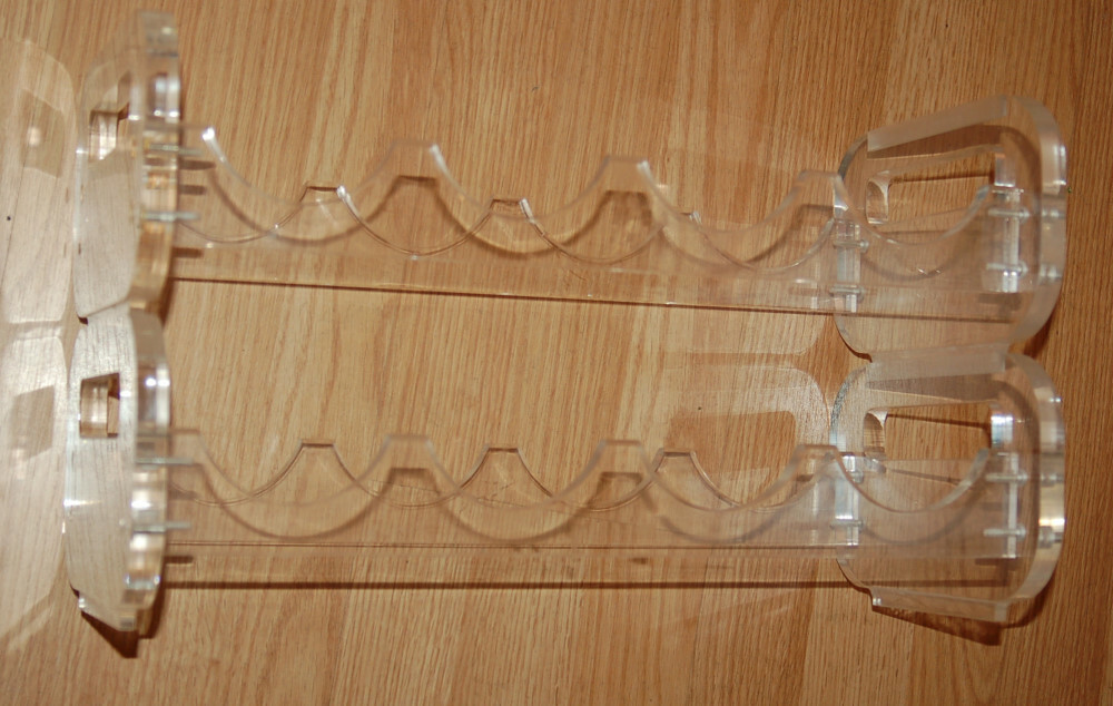 Clear Acrylic Wine Rack for sale | Only 3 left at -75%