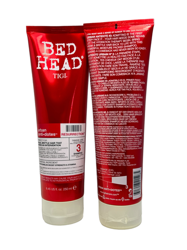 2X Bed Head By TIGI Resurrection 3 Shampoo 8.45oz./250ml LOT OF 2 ...