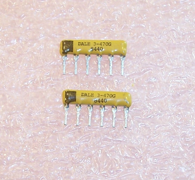 QTY (200) 47 Ohm 2% 6 PIN SIP ISOLATED RESISTOR NETWORKS CSC06A03-470G ...