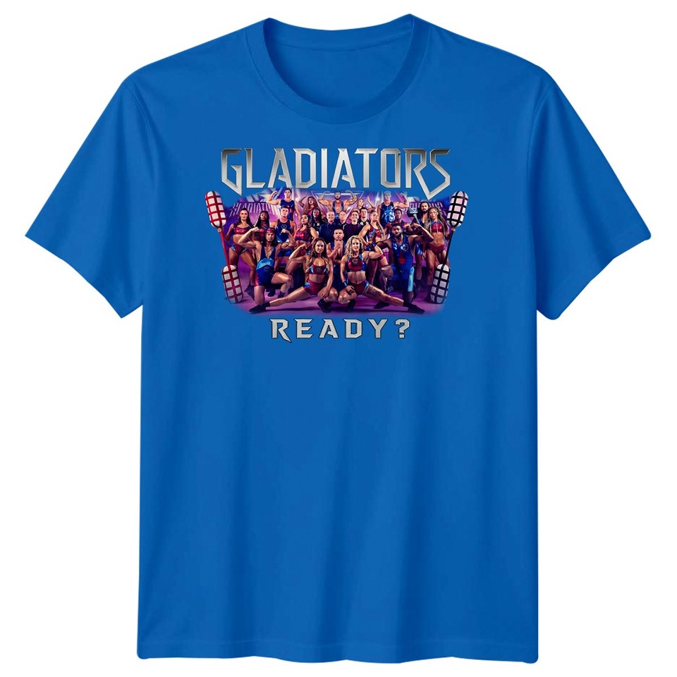 Gladiator Group T-Shirt Top Tee TV Show are You Ready Battle Games Gift ...
