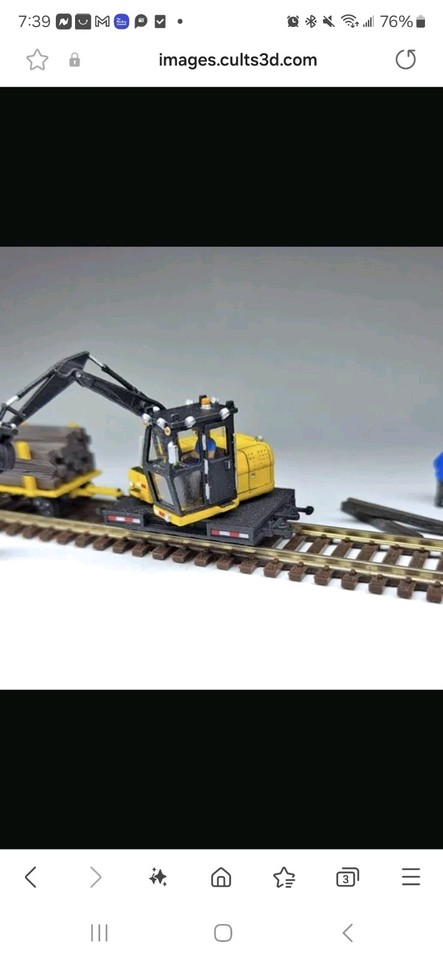 N Scale Tie Crane/digger With Cart Undecorated Kit 3d Printed | eBay