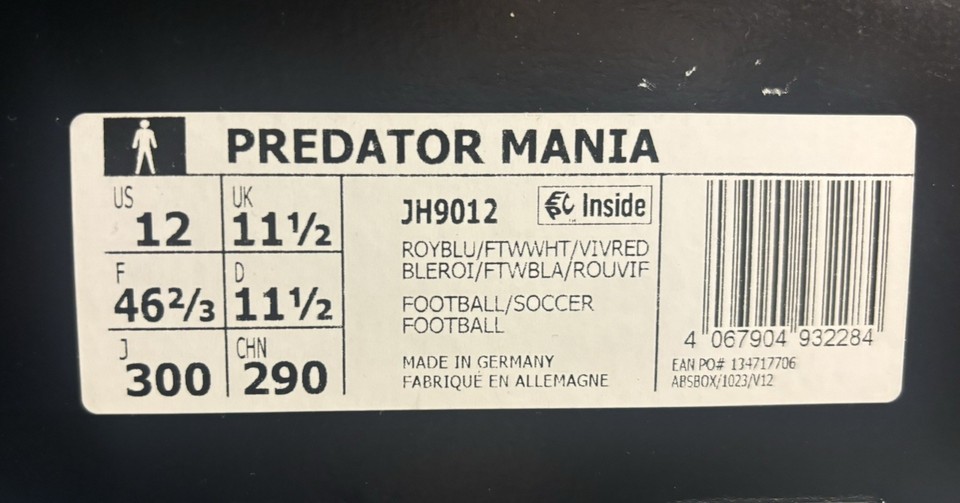Adidas Predator Mania - UK11.5 - JH9012 - Brand New In Box 🔥 | eBay UK