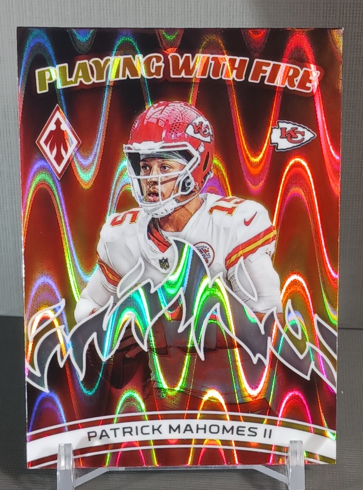 2023 PHOENIX PATRICK MAHOMES PLAYING WITH FIRE SILVER SEISMIC REFRACTOR ...
