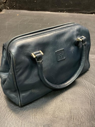 Vintage ANNE KLEIN for CALDERON Small Black Leather Soft Clutch HAND ...