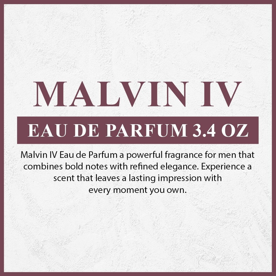 Malvin IV for Men Eau de Parfum 3.4 oz By Lorientale Fragrances | eBay