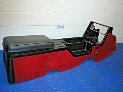 1982-92 CAMARO Z28 RS IROC CARMINE DARK RED CENTER CONSOLE ARMREST LID ...