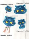 Genshin Impact Iron-on Embroidery Patches Xiao Meow Cat Keychain Charm ...