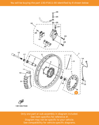 YAMAHA Bolt, 13D-F5411-00 OEM XT125X XT125R | eBay UK