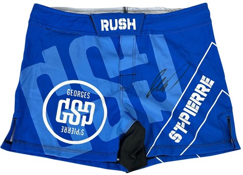 Georges St-Pierre autographed signed trunks UFC JSA Witness GSP Rush | eBay