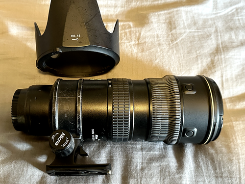 USED Nikon ED AF-S VR-Nikkor 70-200mm 1:2.8G Vibration Reduction Lens ...