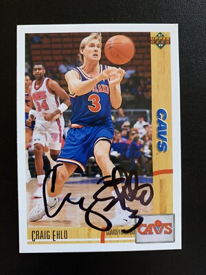 Craig Ehlo Signed 1991-92 Upper Deck #202 Card Cleveland Cavaliers ...