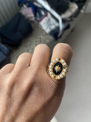 Missoma Harris Reed Night Sky Pearl Cocktail Ring | eBay