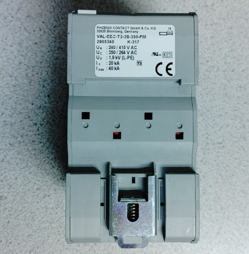PHOENIX CONTACT VAL-SEC-T2-3S-350-FM SURGE ARRESTER w/ SURGE PROTECTORS ...