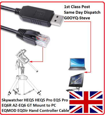 Skywatcher HEQ5 Pro EQ5 Pro EQ6R AZ-EQ6 GT Mount to PC EQMOD EQDir ...