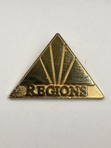 Vintage Gold Colored Regions Triangular Lapel Pin Brooch | eBay