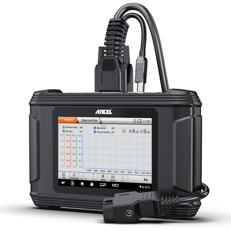 ANCEL MR500 Marine Scanner Tablet Watercraft & Outboard Fault ...