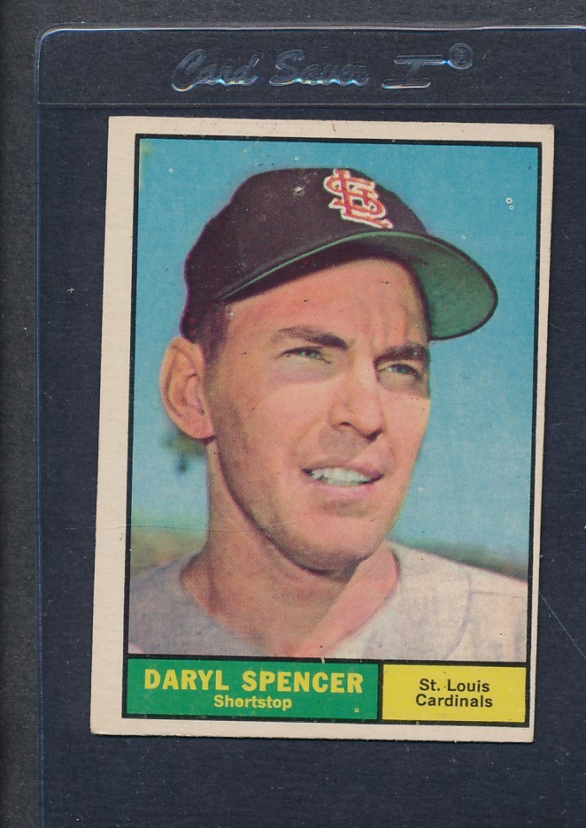 1961 Topps #357 Daryl Spencer Cardinals VG/EX *947 | eBay