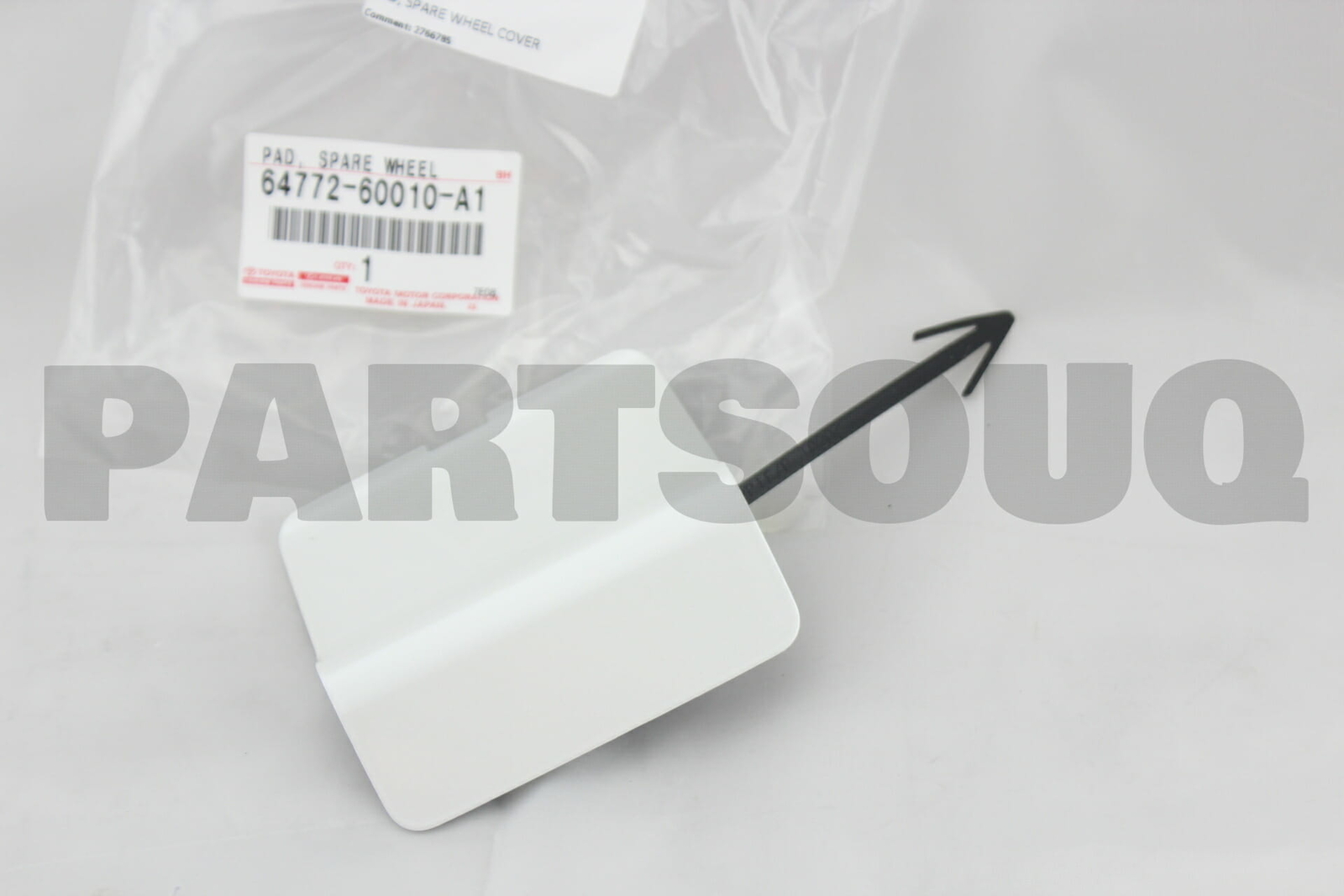 6477260010A1 Genuine Toyota PAD, SPARE WHEEL COVER 64772-60010-A1 | eBay