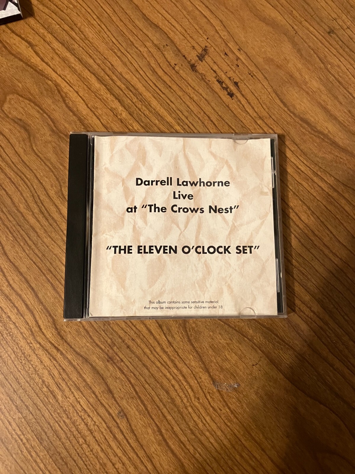 Darrell lawhorne live at " The Crows Nest" The Eleven o'clock set cd | eBay