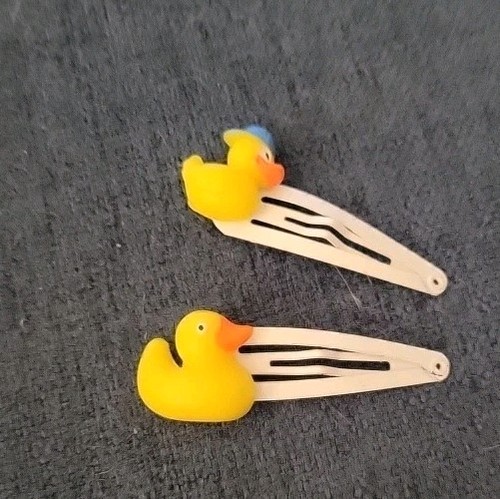 Duckie Hair Clips Hairpins Women Fashion 2PCS Rubber Duck | eBay