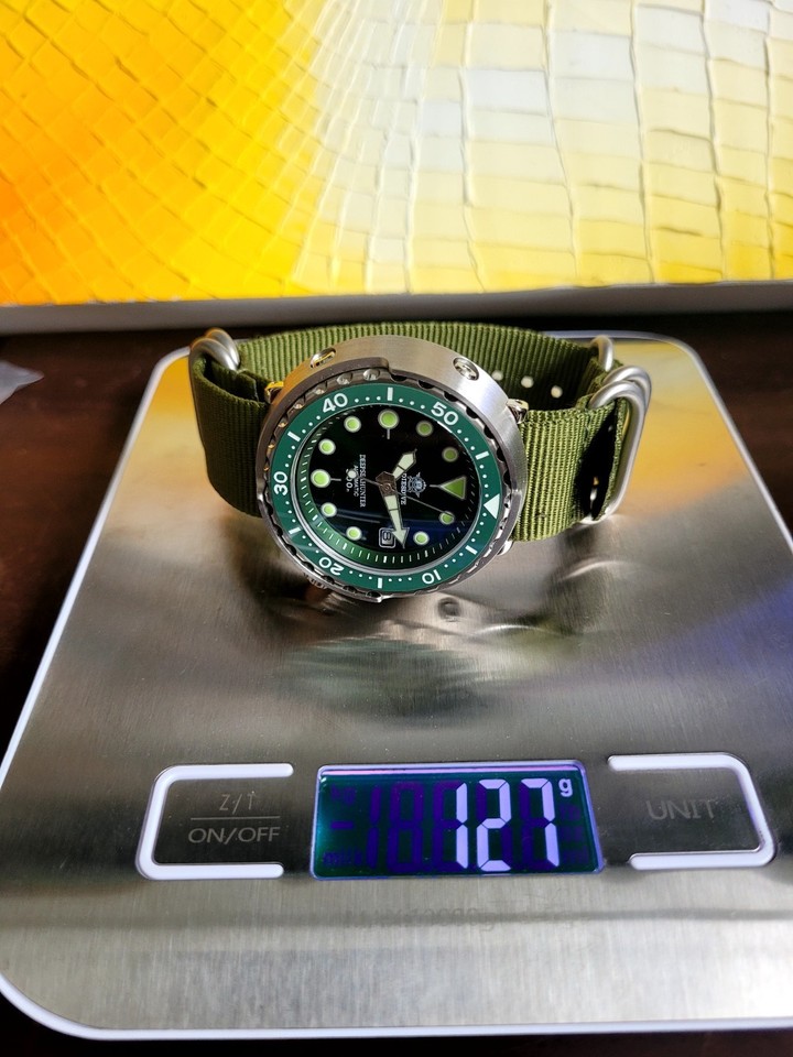 Mens Luxury Green Divers Watch 300m WR NH35 (SEIKO TMI) Automatic Movt ...