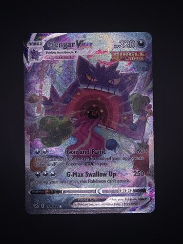 GENGAR VMAX SECRET RARE ALT ART 271/264 FUSION STRIKE SWSH08...2 | eBay