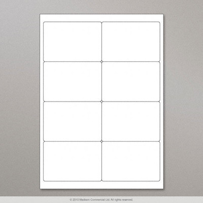 100 x 8 UP / PER PAGE SHEET PRINTER LABELS A4 Address label Self ...