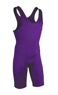 Brute Solid Color High Cut Wrestling Singlet - Purple | eBay
