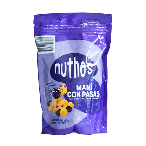 Colombia Nuthos peanuts with raisins x 200g. MANI CON PASAS ...