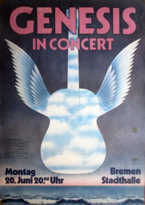 GENESIS - 1977 - Pakat - In Concert - A Trick of... Tour - Poster ...