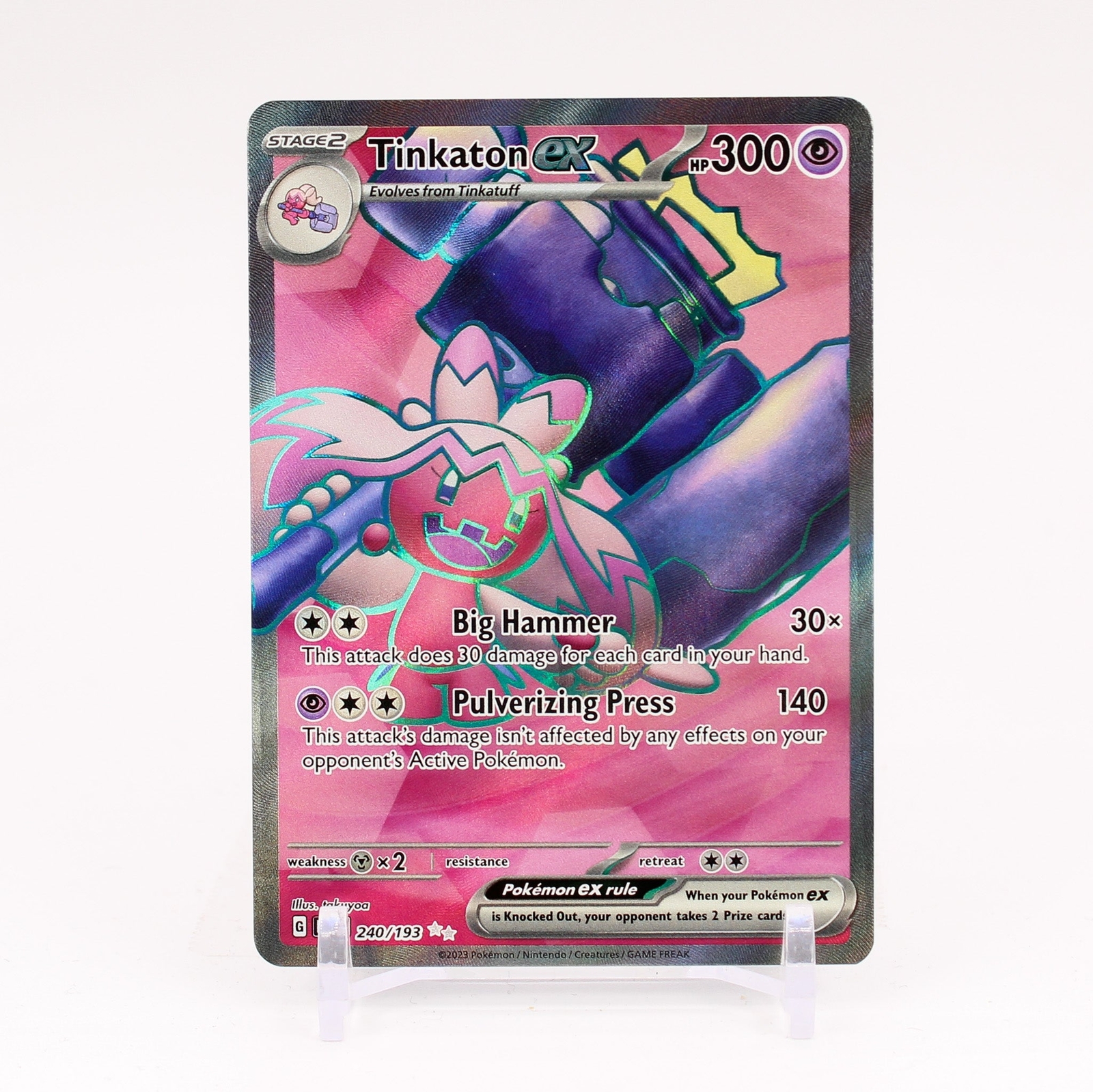 Tinkaton ex - 240/193 Paldea Evolved FULL ART Pokemon - NM/MINT | eBay