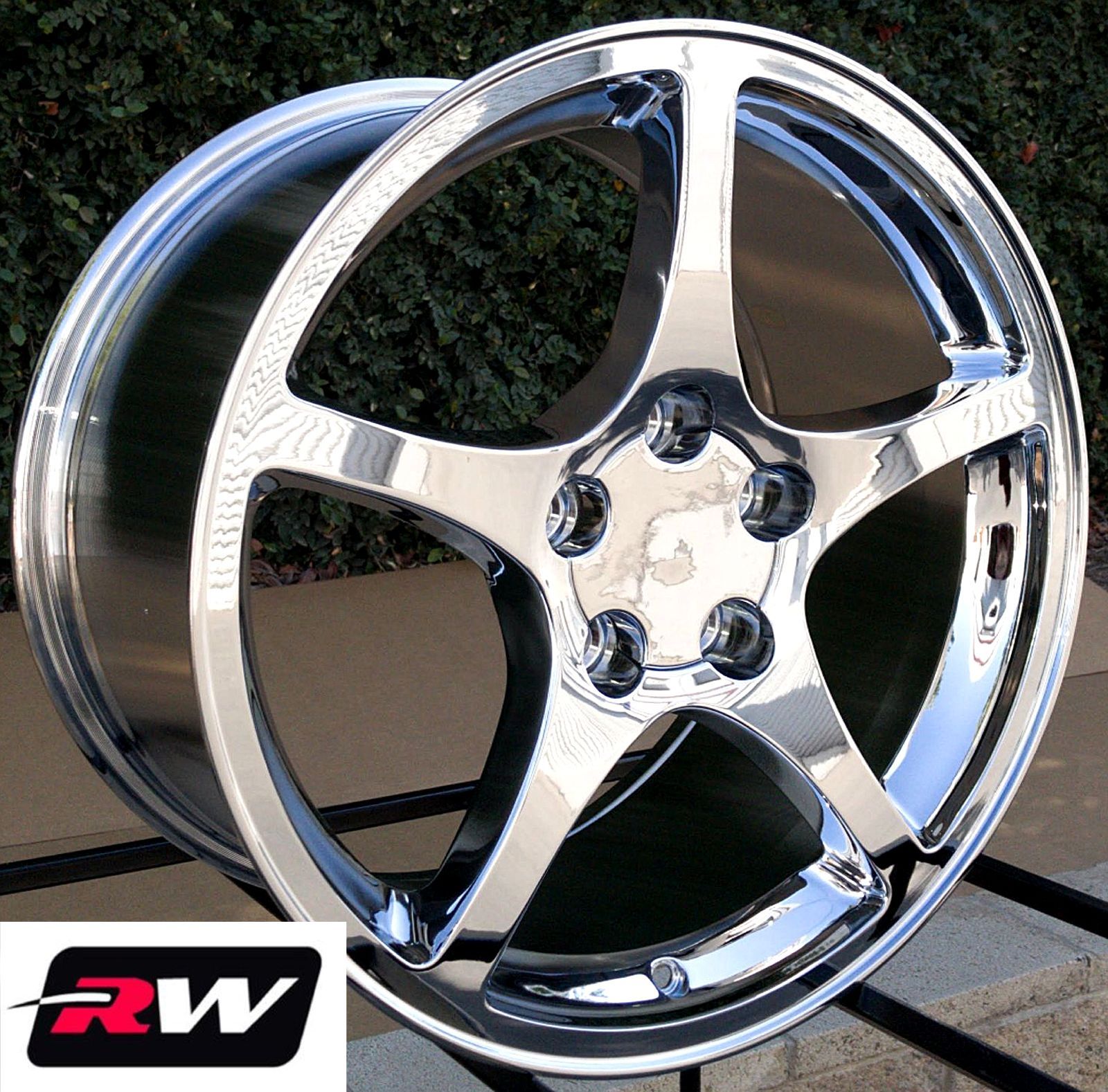 17 / 18 inch Chevy Corvette C5 OE Replica Wheels Y2K Chrome Rims fit ...