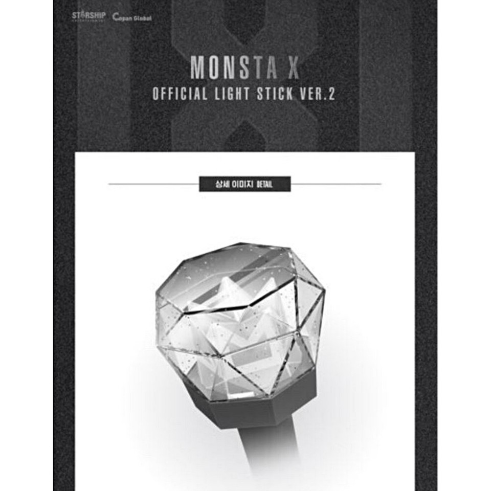MONSTA X OFFICIAL LIGHT STICK FOR CONCERT NEW VER.2 + Free Traking ...