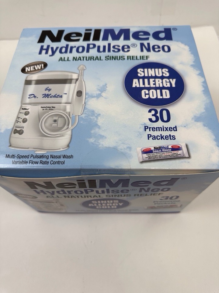 Neil Med Hydro Pulse Neo All Natural Sinus Relief 30 Packets Exp: 06/25 ...