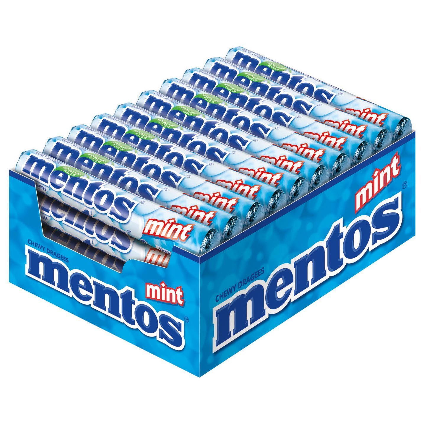 FULL BOX 40 Units MENTOS MINT Chewy Dragees Candy | eBay