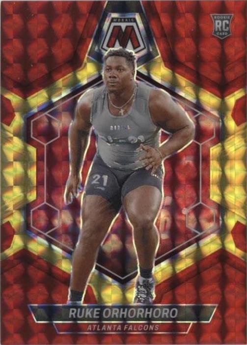 2024 Panini Mosaic - Rookies Ruke Orhorhoro #335 Choice Fusion Red ...