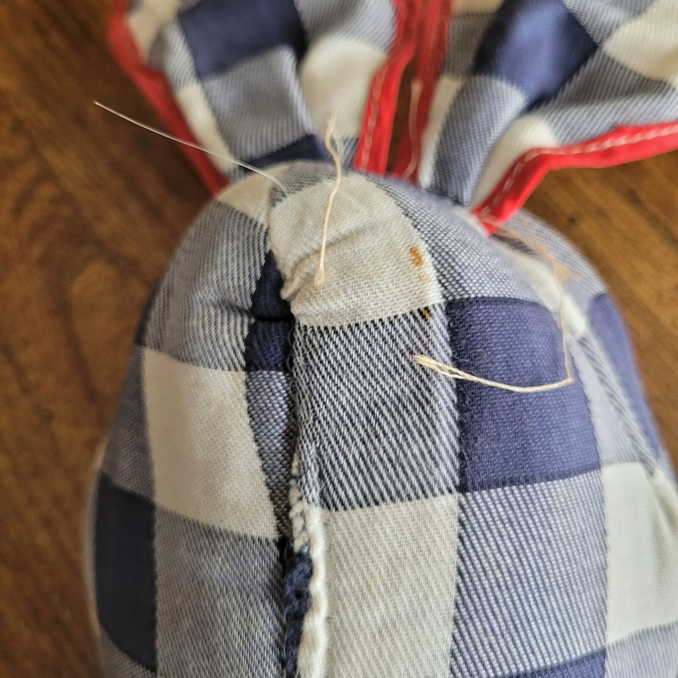 Vintage Stuffed Easter Rabbit Bugs Bunny Doll 20” Plastic Face Carnival ...