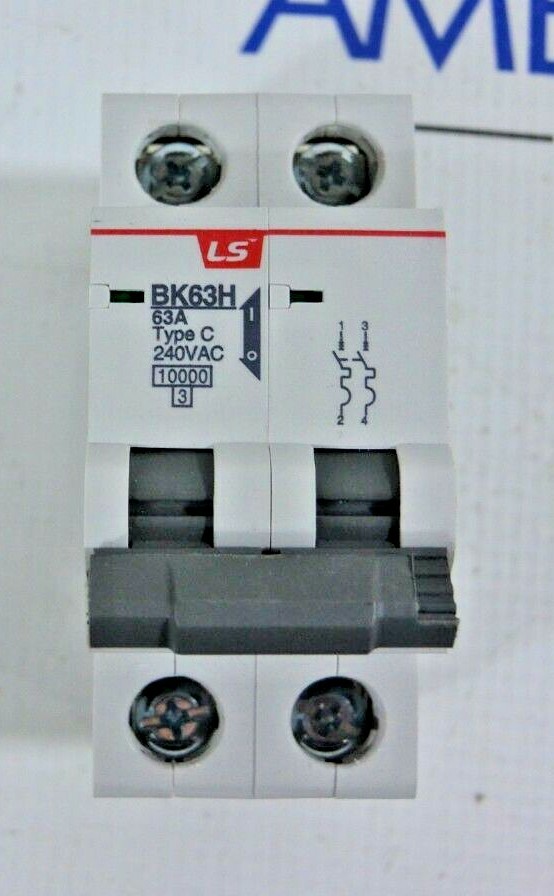 1 NEW LS ELECTRIC BK63H C Curve 2P C63A 63 amp 240V 10kA UL1077 Circuit ...