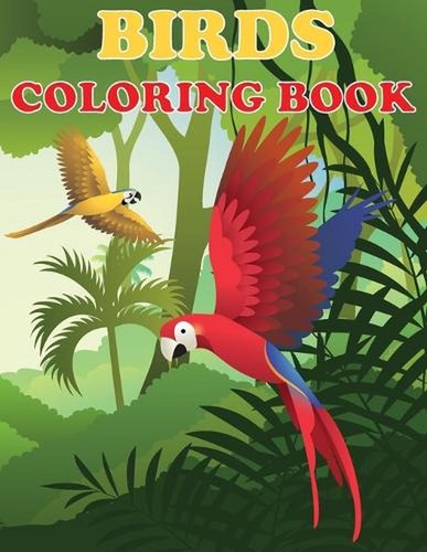 Birds Coloring Book: Beautiful Bird Designs, Fun Color Pages For Kids ...