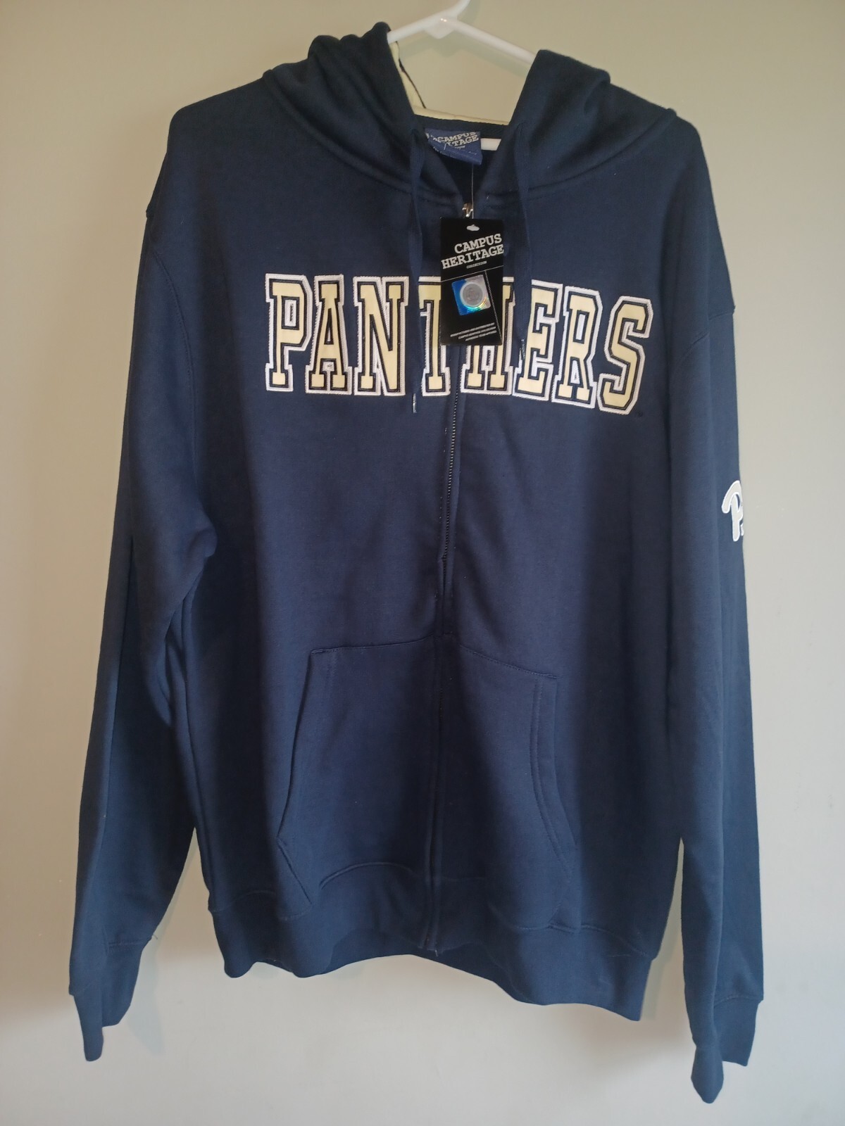 Pitt Panthers NCAA Campus Heritage Size XL NWT Full Zip Hoodie | eBay