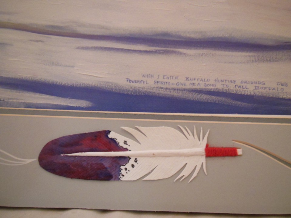 GEORGE FLETT Signed ARTIST PROOF Native American Spokane Tribe BUFFALO ...