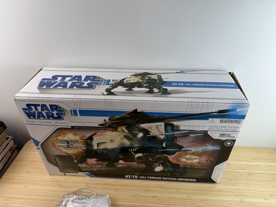 Star Wars Clone Wars AT-TE Walker Almost Complete Working lights Sounds ...