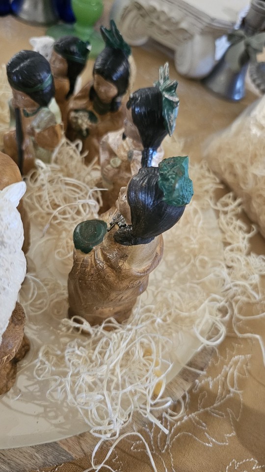 Very Nice American Native Nativity Scene. 10 Pieces Including 3 Kings ...