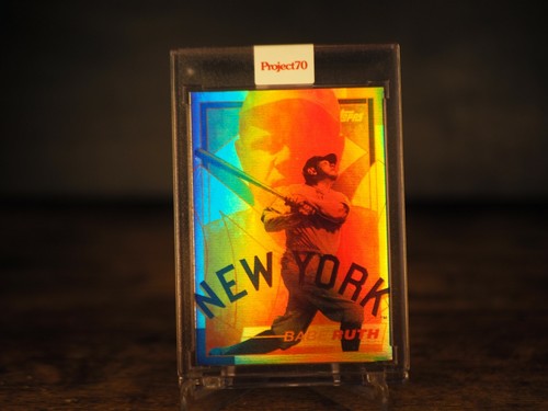 Topps Project 70 153 BABE RUTH NY Yankees By Matt Taylor Rainbow Foil ...