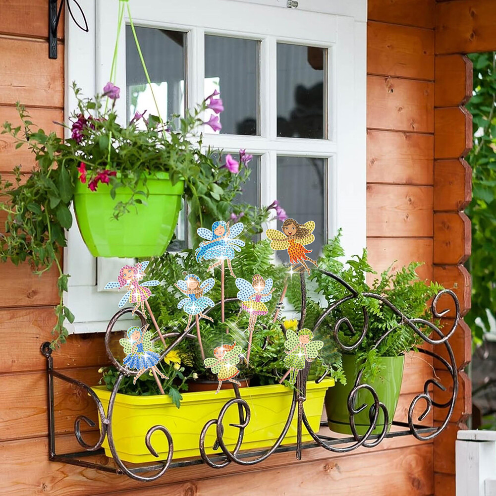 8/9Pcs Cute Pattern DIY Diamond Art Paintings Stick Stake Diamond Art ...