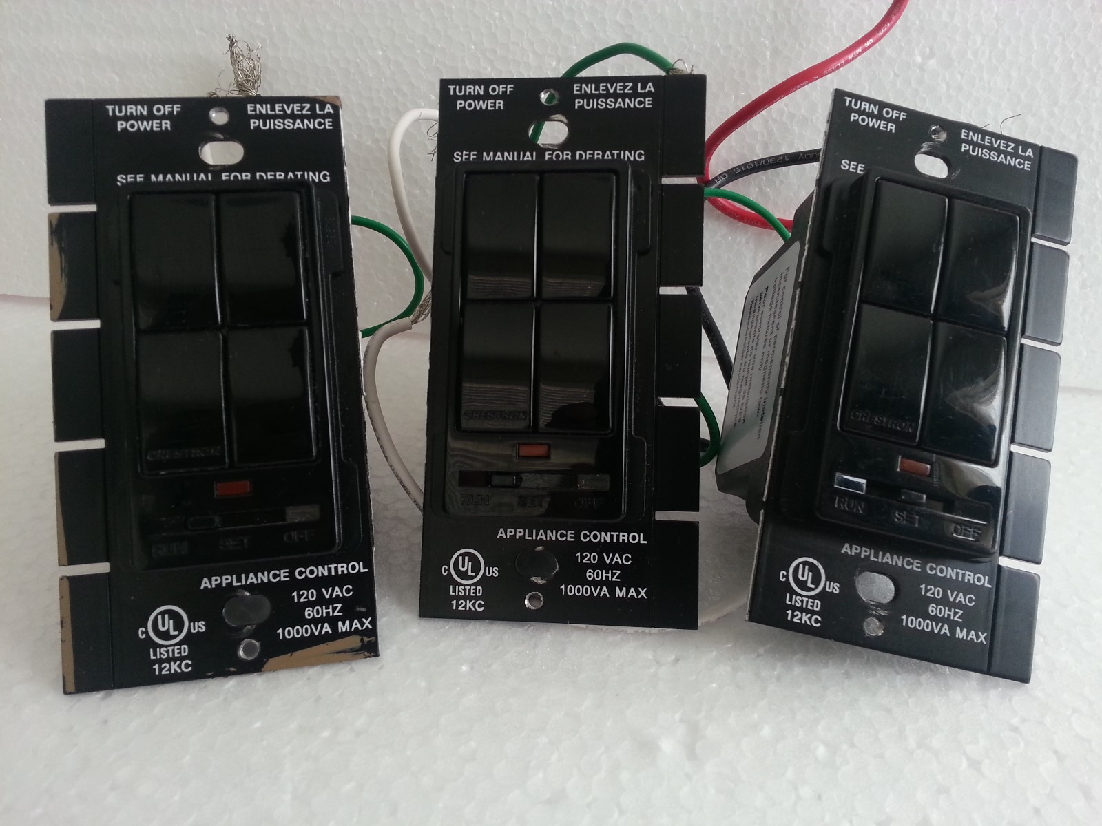 CRESTRON CLW-DIM4RF CLW-DIM4RFB INFINET WALL BOX LIGHT DIMMER AND ...