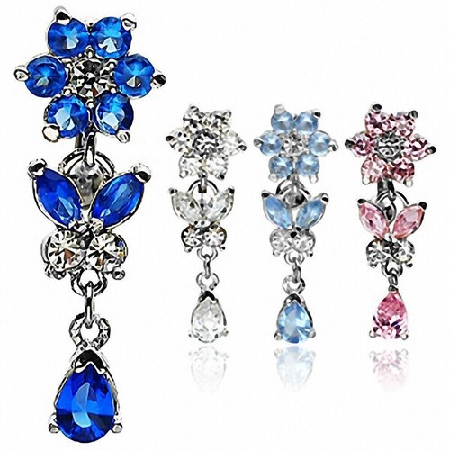 Piercing Navel Inverse Titanium Flower | eBay