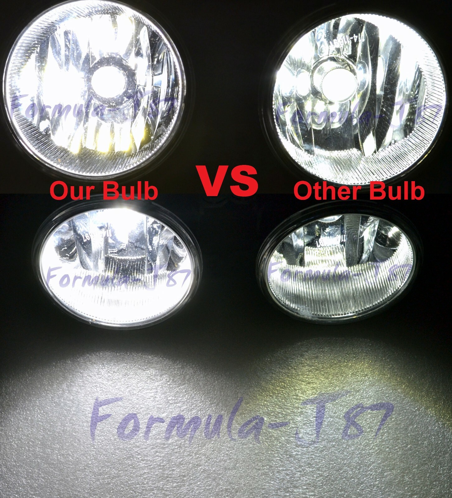 LED 20W H12 9055 White 5000K Two Bulbs Fog Light Replacement Plug Play ...