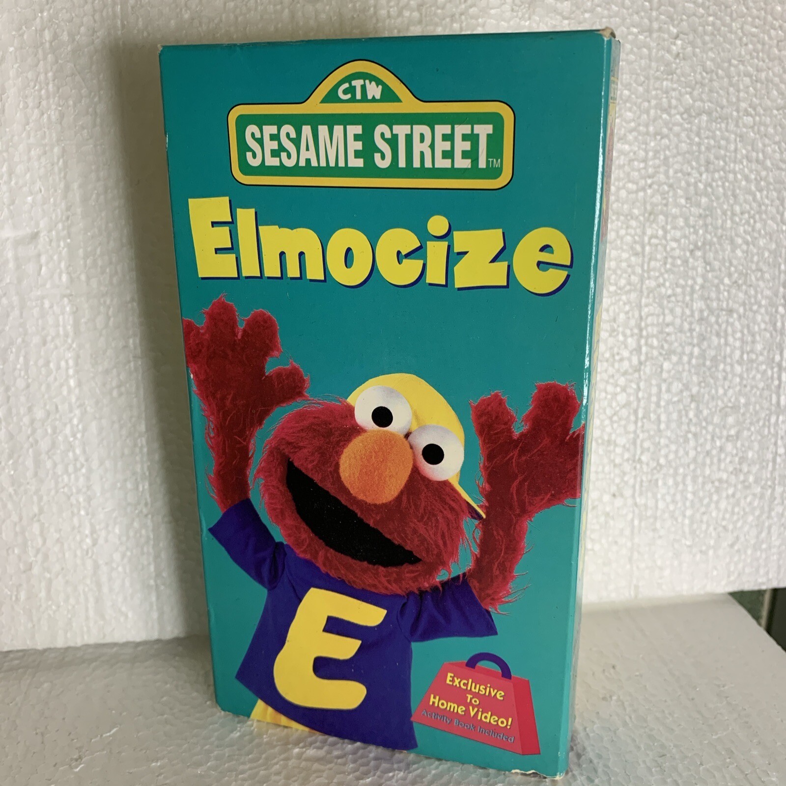 Elmocize VHS 1996 Elmo Kids Video Sesame Street Exercise Workout RARE